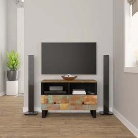 TV skříňka 70 x 33 x 46 cm masivní recyklované dřevo - Default Title