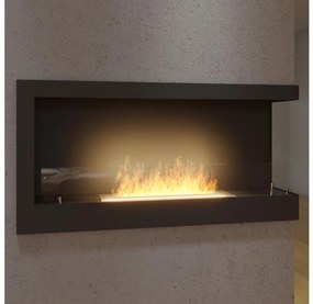 InFire InFire - Rohový BIO krb 45x90 cm 3kW černá IF0055