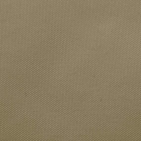 Stínicí plachta oxfordská látka lichoběžník 2/4 x 3 m béžová 135186