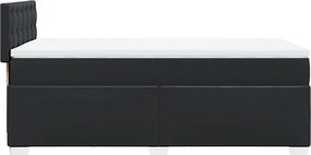 Box spring postel s matrací černá 90x190 cm umělá kůže 3286100