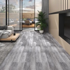 vidaXL Podlahová krytina PVC 5,02 m² 2 mm samolepicí [146601] Barva: matte wood grey