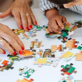 TREFL PUZZLE Tlapková patrola na trávníku 33x22cm skládačka 60 dílků tr17375