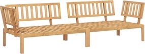 Zahradní středové pohovky z palet 2 ks masivní akáciové dřevo 3209306