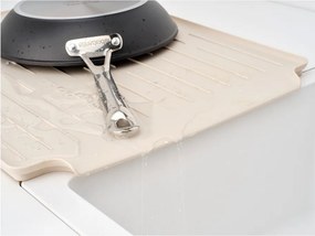Béžový kovový dvoupatrový odkapávač 42x51 cm – Brabantia