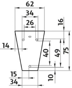 Nimco Zásobník na dezinfekční gel nebo tekuté mýdlo - HP 8131-H-18