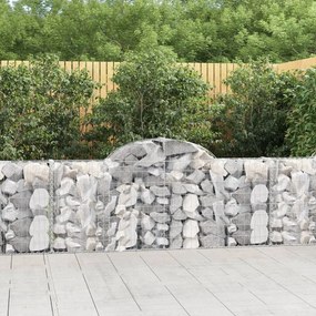 Klenuté gabionové koše 12ks 200x30x80/100 cm pozinkované železo 3146099