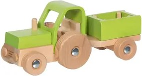 GOKI Dřevěný traktor s přívěsem / od 2 let