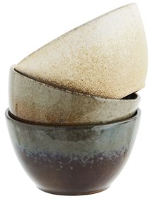 MADAM STOLTZ Kameninová miska Multi Coloured C, béžová barva, hnědá barva, keramika