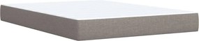Box spring postel s matrací taupe 140x200 cm textil 3285481
