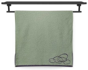 Veba Ručník a osuška Nora elipsy 450g/m2  Osuška Nora elipsy 70x140 cm zelená