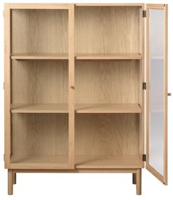 Designová vitrína Dallan 140 cm přírodní dub