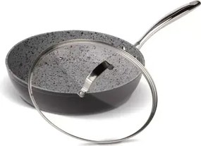 Lamart Granit Pánev s poklicí 28 cm šedá / hliník