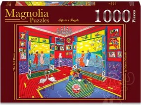 MAGNOLIA Puzzle Červený pokoj / 1000 dílků / 68 x 48 cm