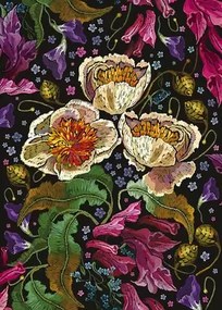 INTERDRUK Puzzle Flowers: Barevné květy / 1000 dílků / 48x67 cm