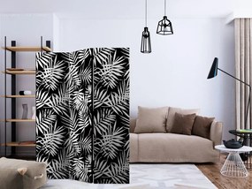 Paraván Black and White Jungle Dekorhome 225x172 cm (5-dílný)