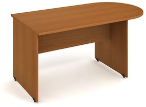 Stůl jednací oblouk 160 cm - Hobis Gate GP 1600 1 Dekor stolové desky: třešeň, Dekor lamino podnože: třešeň