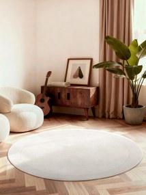 Villeroy & Boch Kusový koberec Kivi 106281 Cream kruh, 150x150 (průměr) kruh, bílá, ložnice