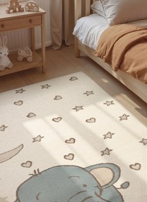 Hanse Home, Dětský koberec Adventures 106408 Cream Multicolor, 200x290, vícebarevná, dětský pokoj