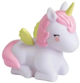 A Little Lovely Company Dětská pokladnička Unicorn, růžová barva, bílá barva, plast