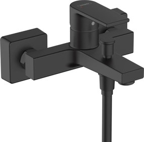 Hansgrohe Vernis Shape, nástěnná vanová baterie, černá matná, 71450670