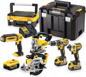 Dewalt Sada 5 Kusů Elektrického Nářadí DCD791 DCG405 DCH273 DCF887 DCF899