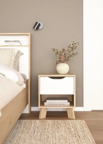 FALCO Noční stolek Iker 704 jackson hickory/bílá
