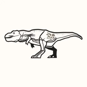 Samolepka / dětská samolepka Tyrannosaurus rex  5183 - 30 x 80 cm