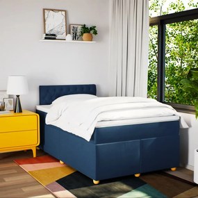 Box spring postel s matrací černá 120x190 cm textil 3288932