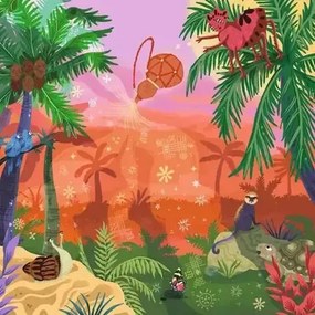 RAVENSBURGER Puzzle Anansi a hrnec moudrosti / 64 dílků / od 5 let