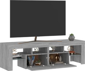 vidaXL TV skříňka s LED osvětlením 140 x 36,5 x 40 cm [815670] Barva: kouřový dub