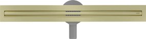 Mexen Flat 360° Slim lineární otočný odtok 60 cm, zlatý kartáčovaný - 1A41060