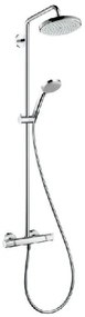 Hansgrohe Croma 220 - Sprchový set Showerpipe s termostatem, 22 cm, 4 proudy, EcoSmart 9 l/min, chrom 27188000