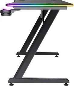 Trust GXT 710 Luminus Pro RGB černá / Herní stůl / RGB podsvícení / be