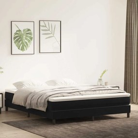 Postel Box Spring bez matrace černá 180x210 cm samet 3315839