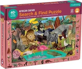 Mudpuppy Puzzle skládej a hledej Safari 64 dílů / od 4 let