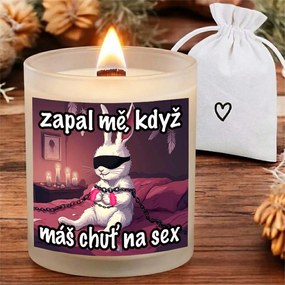 Ahome CZ Krásná svíčka s praskajícím knotem Zapal mě, když máš chuť na sex