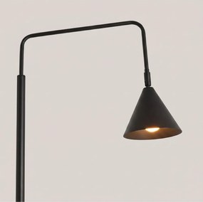 Černá ocelová stojací lampa s ohybatelnou konstrukcí (výška 165 cm) Zylo – Sollux