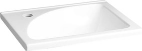 Aqualine Aqualine, Umyvadlo 40x32cm, litý mramor, bílá, LM408