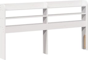 Rám postele s čelem bílý 150x200 cm masivní borovice 3306765