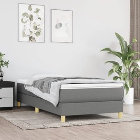 Rám postele s boxspringem tmavě šedá 80 x 200 cm textil 3120567