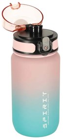 Creative Corner Láhev na vodu bidon s brčkem sportovní 600ml růžovo-modrá