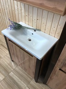 Lavedo Queen 90 Wotan Oak koupelnová skříňka s umyvadlem
