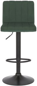 Barová židle Wragby - samet | zelená