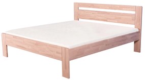 Masivní postel ANGELIKA - Solwo Design Dřevo a odstín oleje: BUK Cink - Olej odstín BO104, Rozměr spací plochy: 160x200