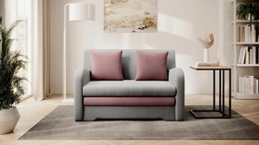 XXXLutz ROZKLÁDACÍ POHOVKA, textil, růžová, světle šedá MID.YOU - Rozkládací pohovky - 00000L002904