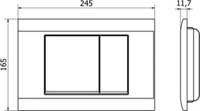 Mexen Fenix ​​01, splachovací tlačítko pro Mexen Fenix ​​modul, grafitová, 600166