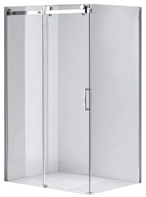 BPS-koupelny Obdélníkový sprchový kout HYD-OK203C 120x80 chrom/transparent + vanička HYD-OSV-SXL03E bílá