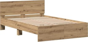 Rám postele s čelem s čelo Dub artisan 193 x 125 x 70 cm 3376061