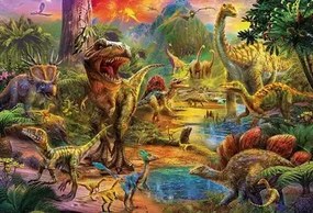 EDUCA Puzzle Území dinosaurů / 1000 dílků / od 14 let