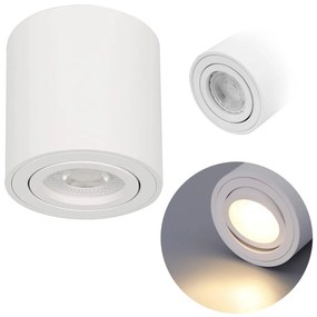 Toolight, bodová stropní nástěnná lampa 1xGU10 322117A, bílá, OSW-08801